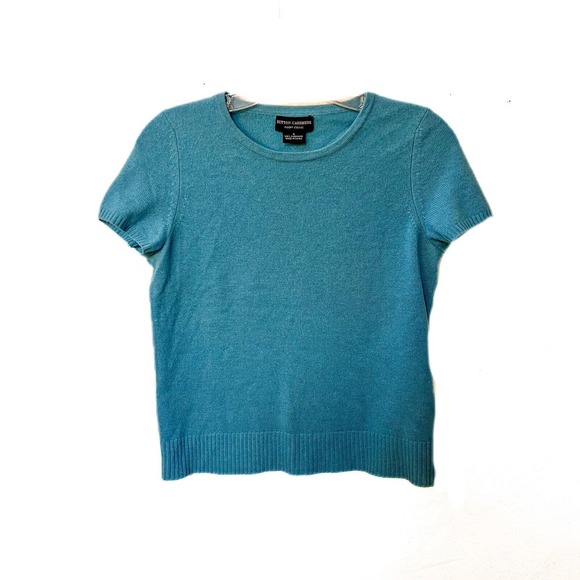 Sutton Studio | Sweaters | Sutton Cashmere Womens Powder Blue Crew Neck ...